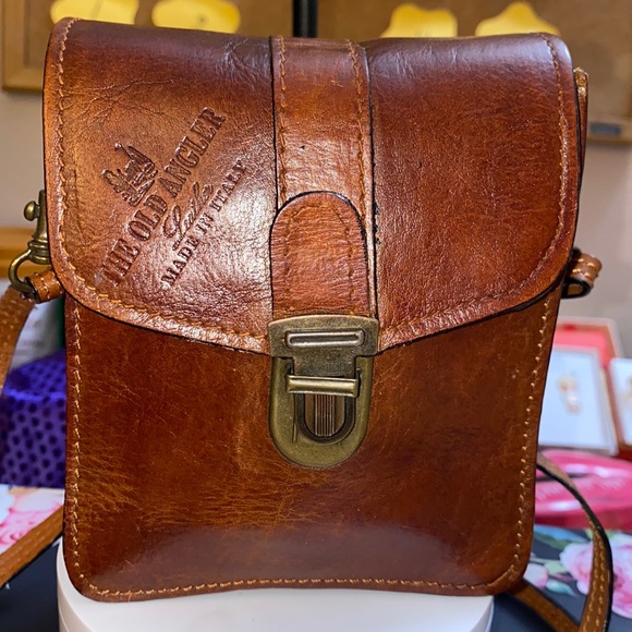 Bags | The Old Angler Leather Messenger Crossbody Bag | Poshmark
